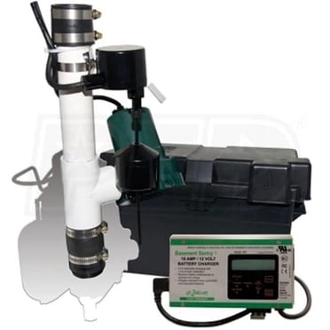 Shellback 1/8 HP Water Drain Laundry Tray Pump with Quick Mount Fitting ...