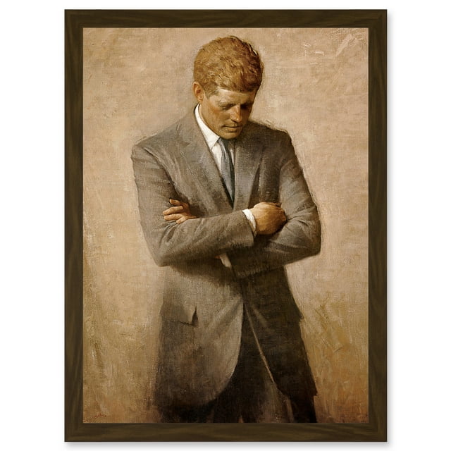 Shikler Official Portrait US President John Kennedy JFK Painting ...