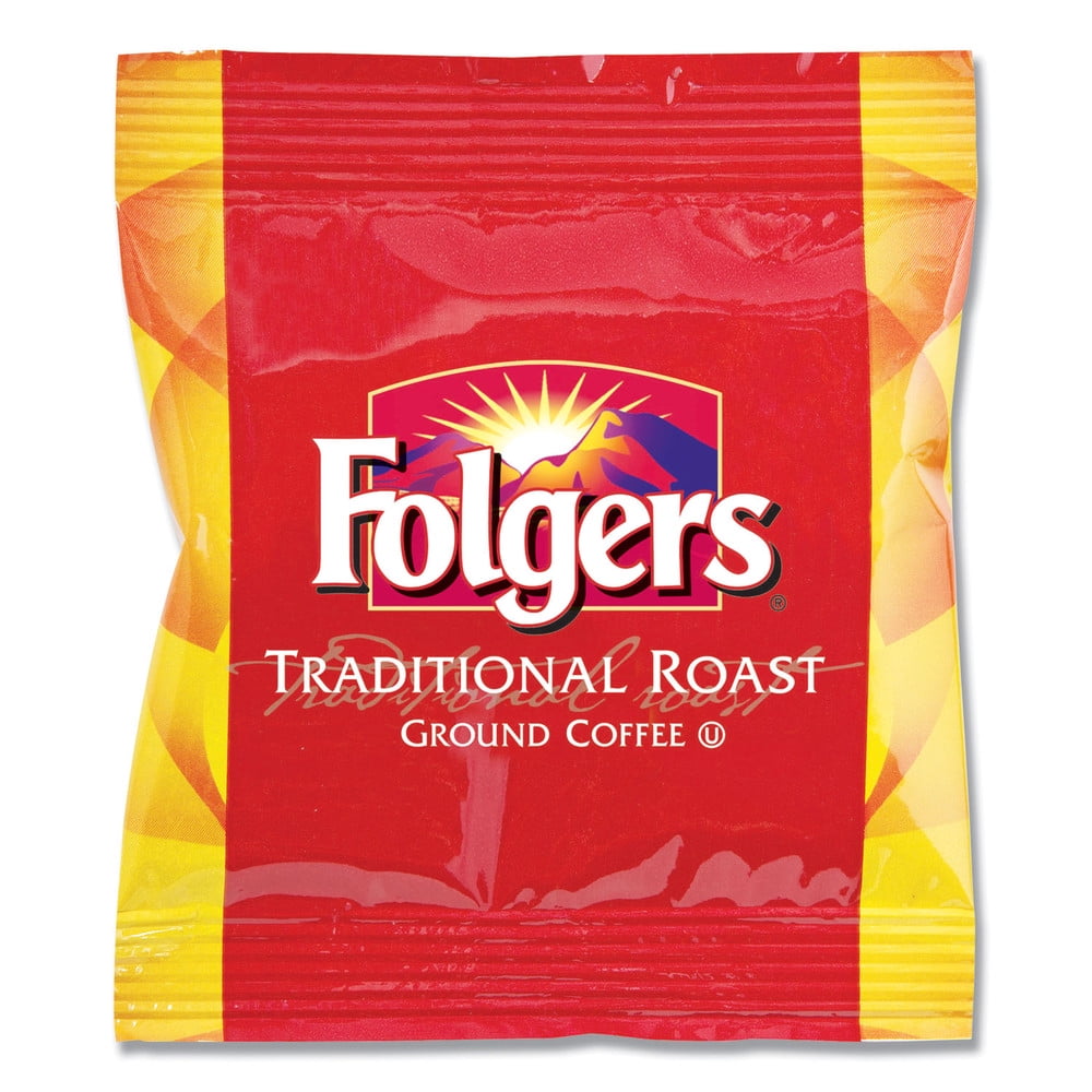 Folgers 2550063006 2 oz. Traditional Roast Ground Coffee Fraction Packs ...