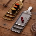 POYOGA Multipurpose Stainless Steel Kitchen Plate Rectangular Dinner ...