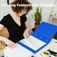 ViVin Multipack Heavy-Duty Plastic Folders, 2-Pocket, 3-Prong Fasteners ...
