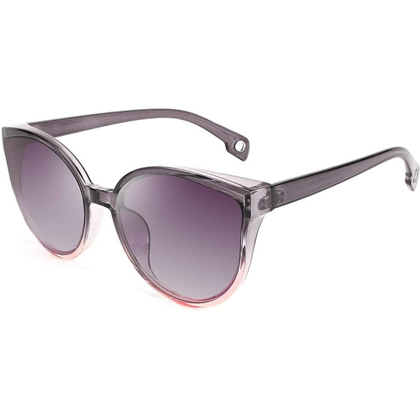 Feisedy Fashion Cat Eye Sunglasses For Women Oversized Vintage Shades