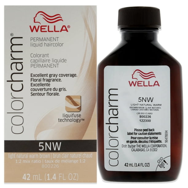 Wella Color Charm Permanent Liquid Haircolor - 5NW Light Natural Warm ...