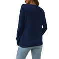 Letdiosto Womens Button Down Crew Neck Long Sleeve Soft Knit Cardigan