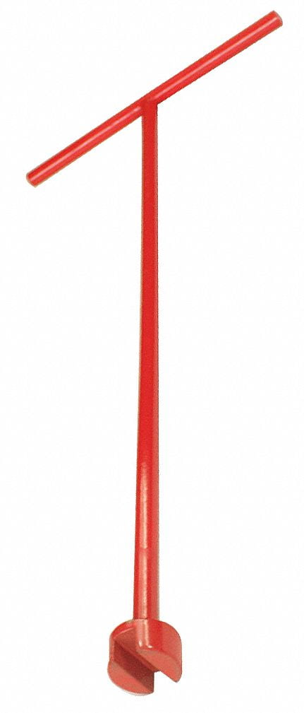 Westward Meter Key,32 in.,Steel,Powder Coated 31MJ72 - Walmart.com