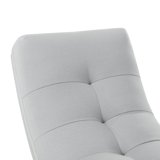 Loungie Hermione Linen Upholstered Gentle Rocking Chair with Padded ...