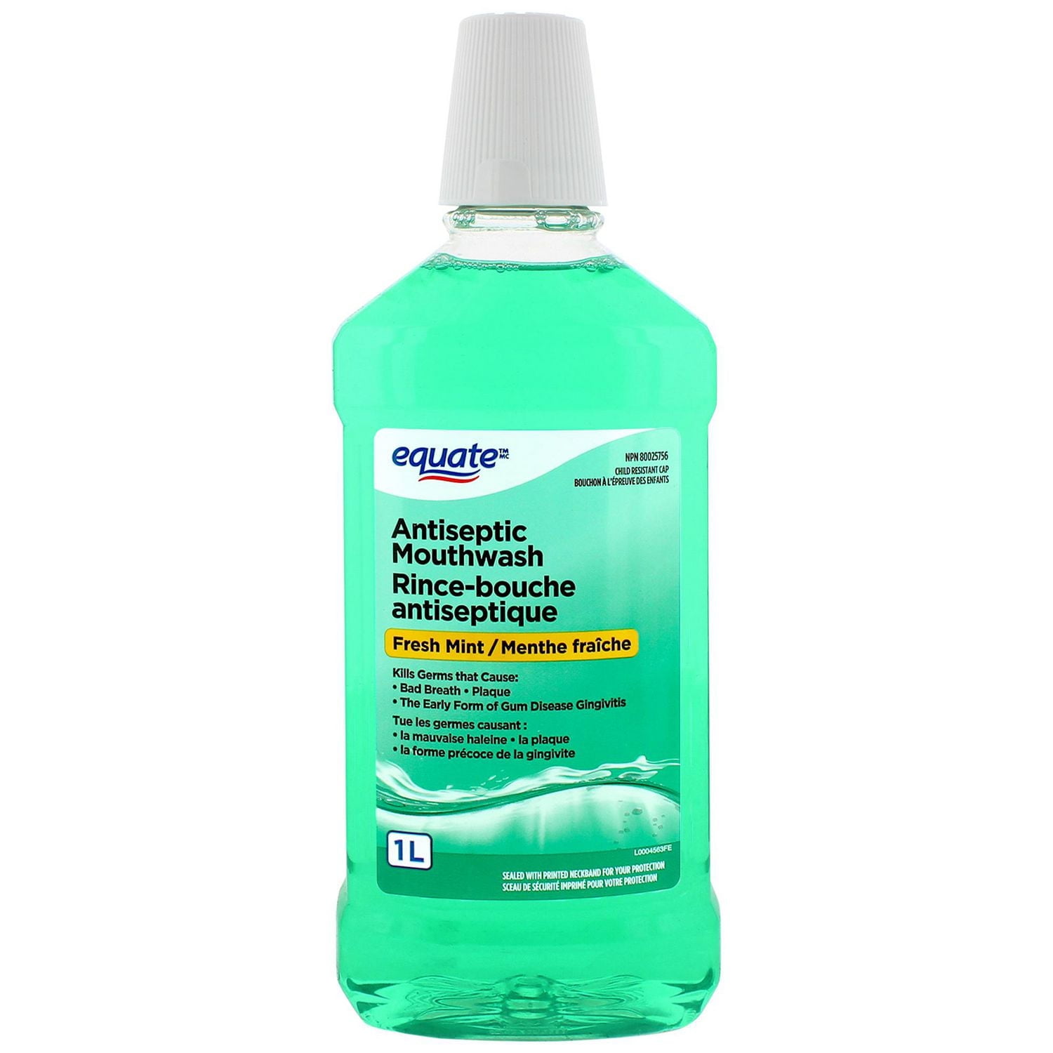 Click here for Equate Fresh Mint Antiseptic Mouthwash 1l prices