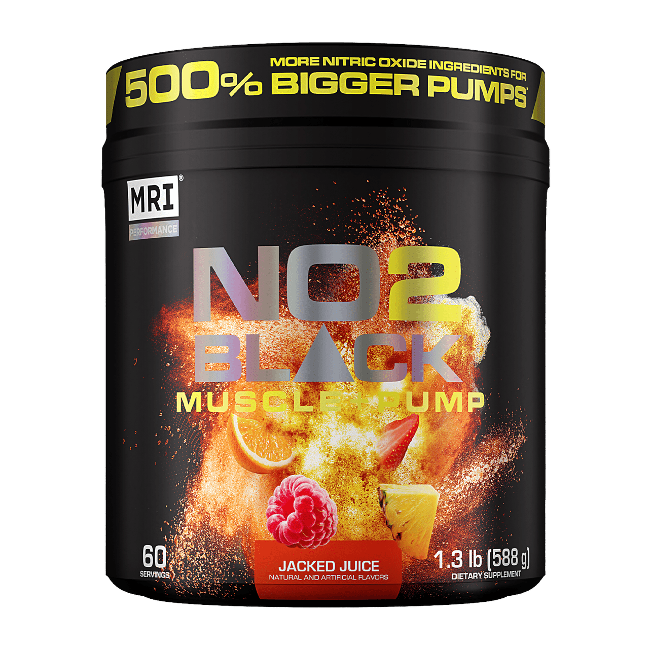 MRI NO2 Black Muscle+Pump - Jacked Juice Powder - Muscle Growth ...