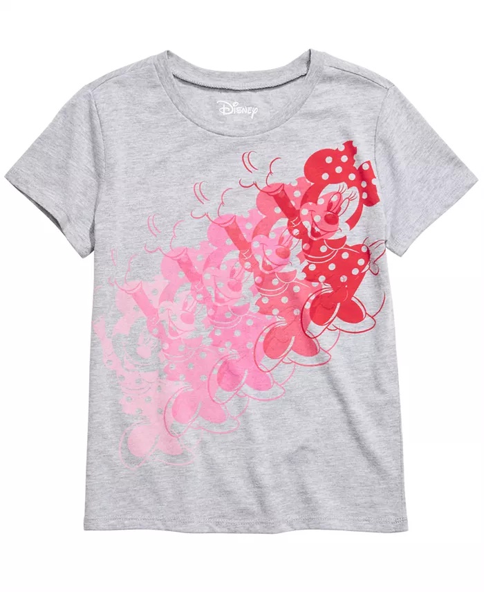 Disney Big Girls Minnie Mouse T-Shirt Gray Size Extra Large - Walmart.com