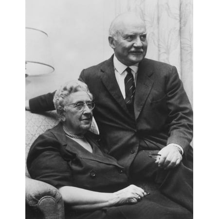 Dame Agatha Christie & Husband Sir Max Mallowan In 1975.. Courtesy Csu ...