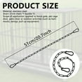 NUAHRHY Gate Chain Lock Spool for Doors Stainless Steel 20inches ...