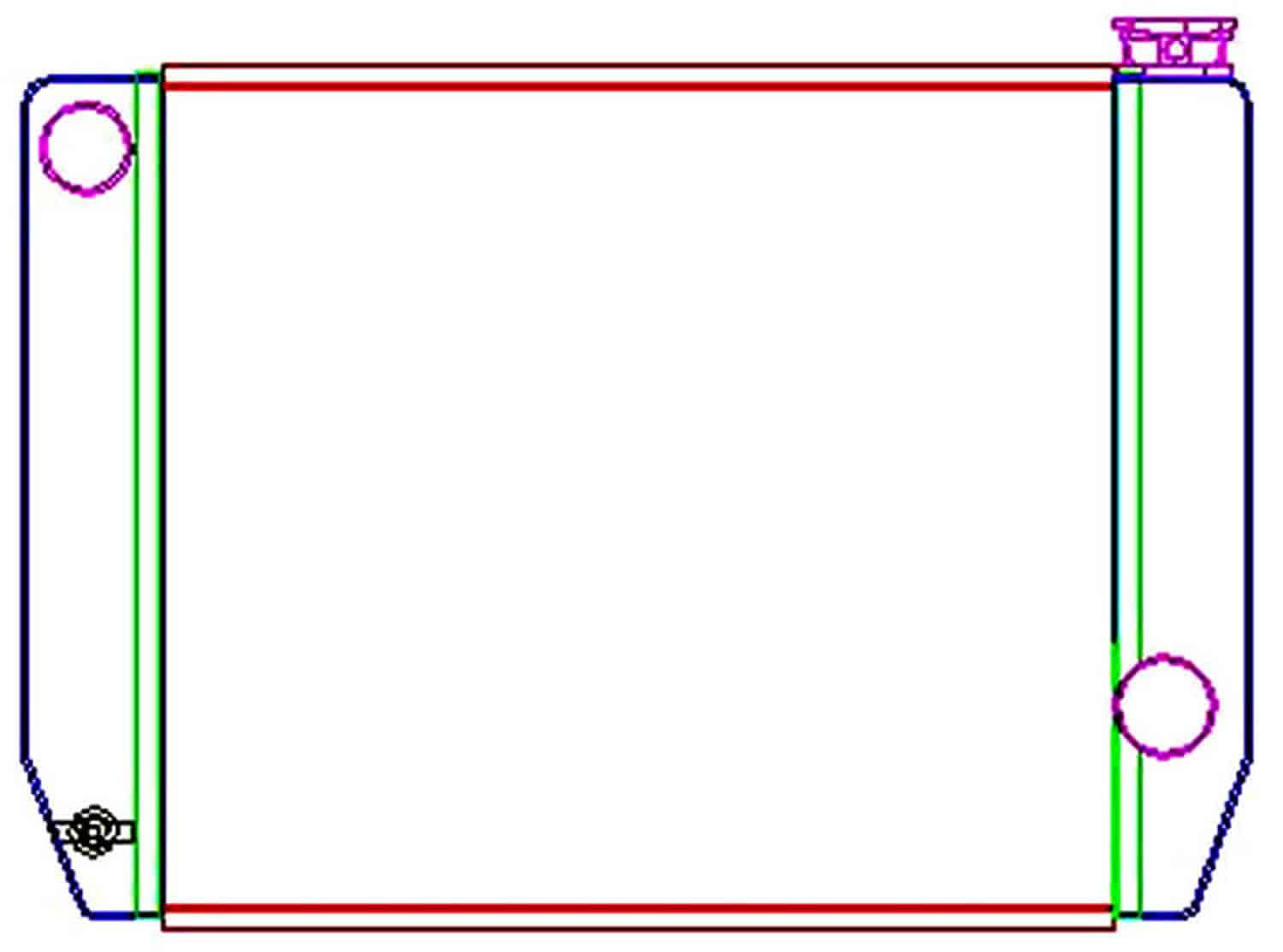 Griffin Radiators 1-25181-XS ClassicCool Universal Radiator Single Pass ...