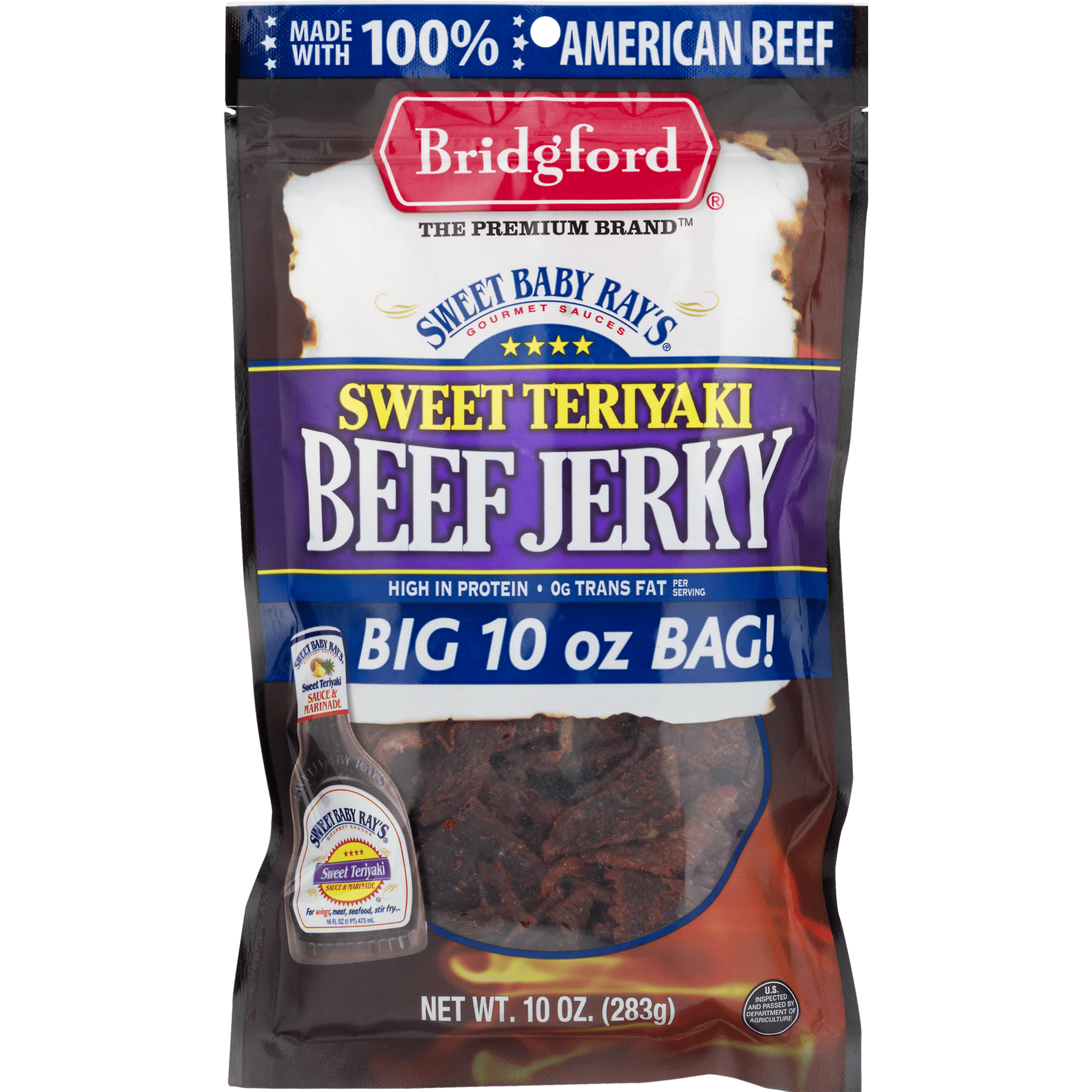 Bridgford Beef Jerky Sweet Baby Ray’s Sweet Teriyaki, 10 oz – Beauty ...
