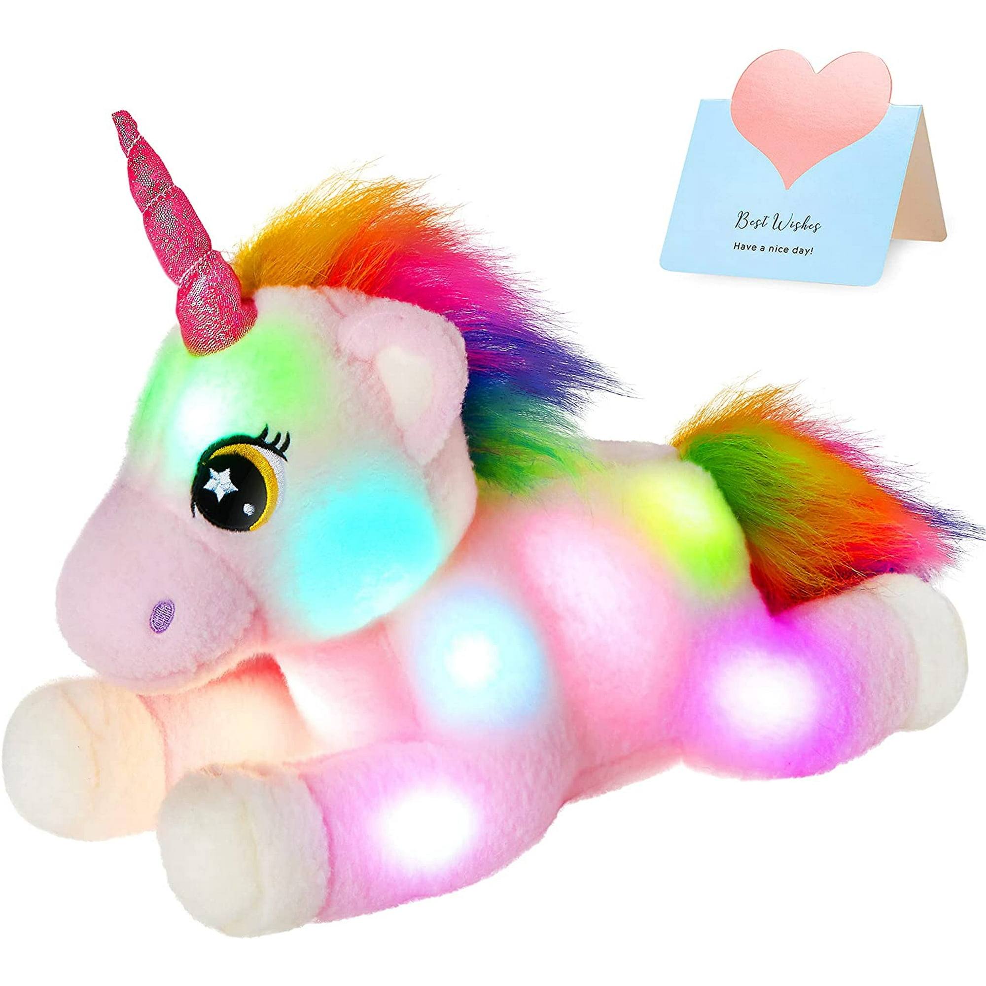 Click here for Jhijhoo Light Up Unicorn Stuffed Animals Glow Ador... prices