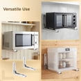 1 Pair Universal Microwave Mount Bracket, Stainless Steel Foldable Wall ...