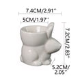 Bunny-Shaped Ceramic Storage Box for Eggs, Jewelry, and Small Items ...