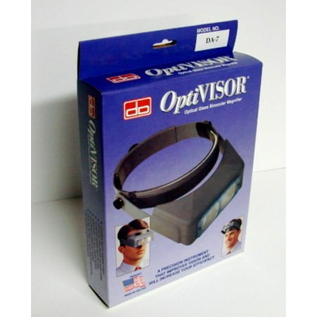 OptiVisor Binocular Headband Magnifier w/Glass Lens Plate 2.75x Power ...