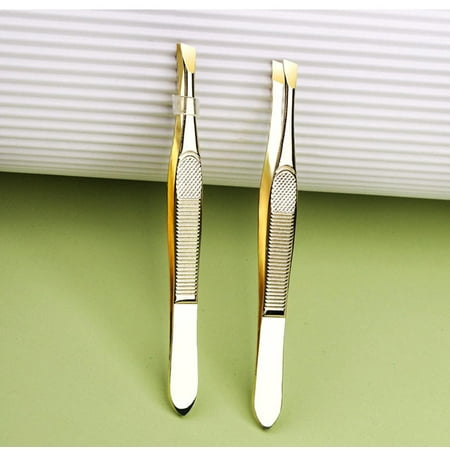 YUANOU Stainless Steel Golden Eyebrow Clip Diagonal Eyebrow Clip ...