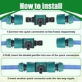 ABS Nipple Coupler Flows Control Valves for Home Industrial Garden Pipe ...