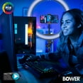 Bower 16-inch LED Ring Light Kit; RGB, White Modes, Effects, USB Remote ...