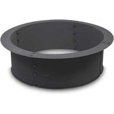 30in. Galvanized Round Fire Ring - Walmart.com