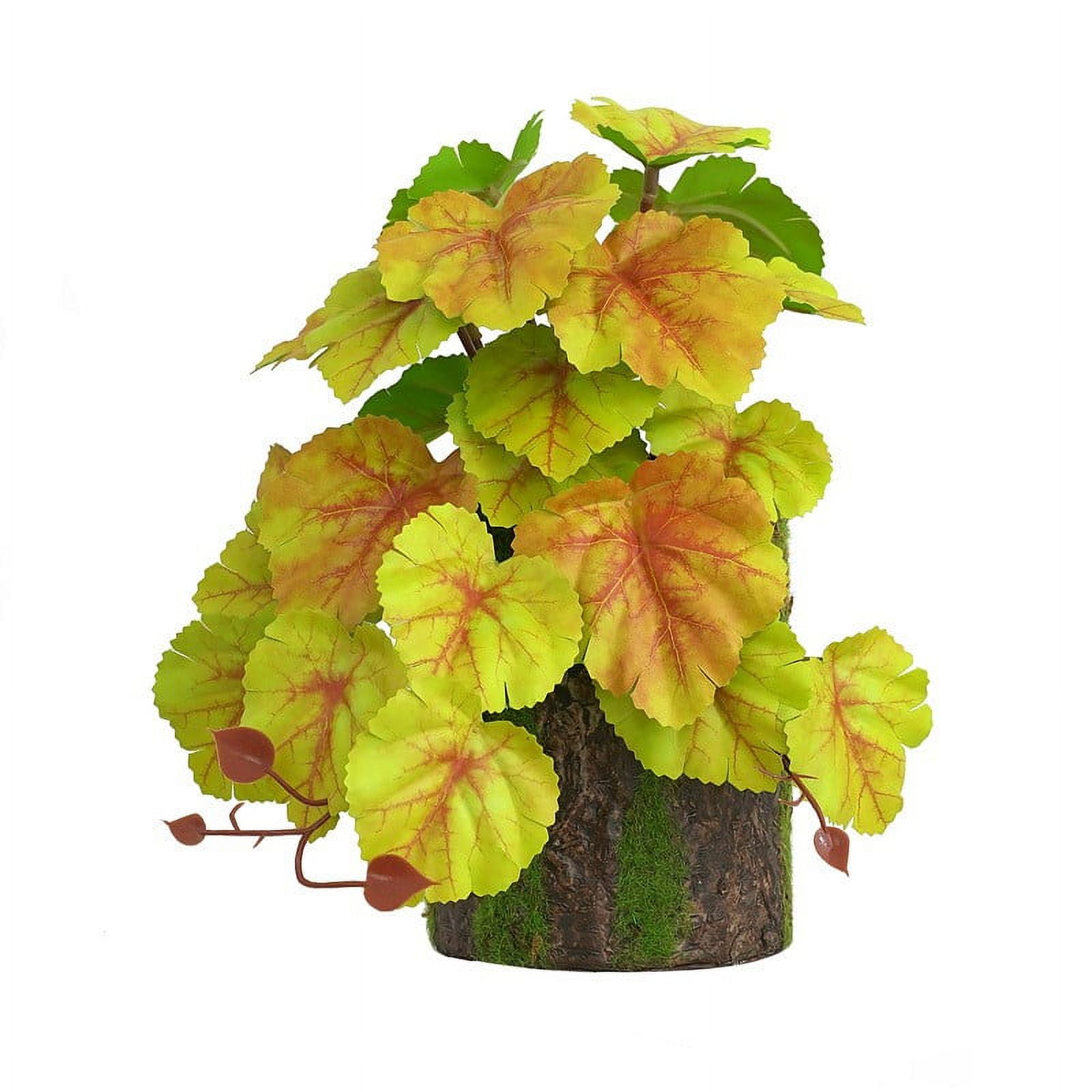 Topllc Artificial Flowers  Fake Flowers Simulated Green Plant 23-Leaf Glue-Feel Alum Artificial Flower Plant Home Interior Decoration Plant Wall Acces