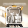 MINGYI 2-in-1 Rolling Pet Carrier with Wheels, Mobile Pet Transport ...