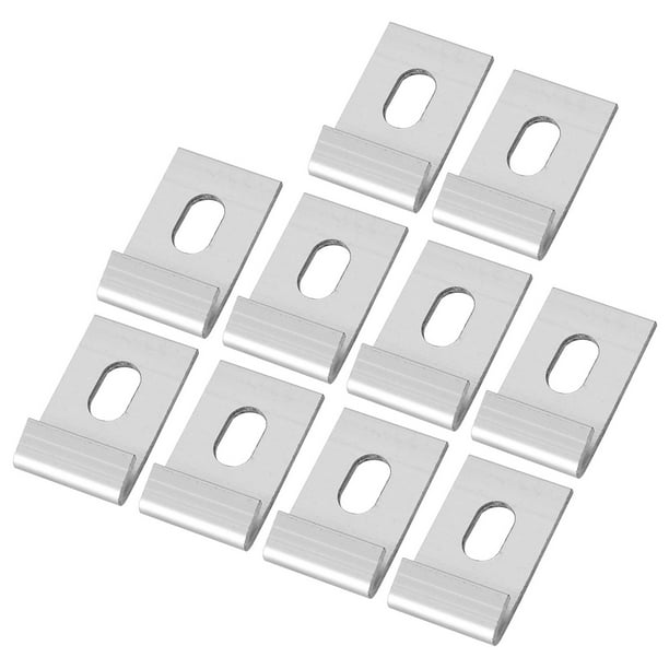 10Pcs Metal Fixings Attaches Greenhouses Base Clips, Base Clips ...