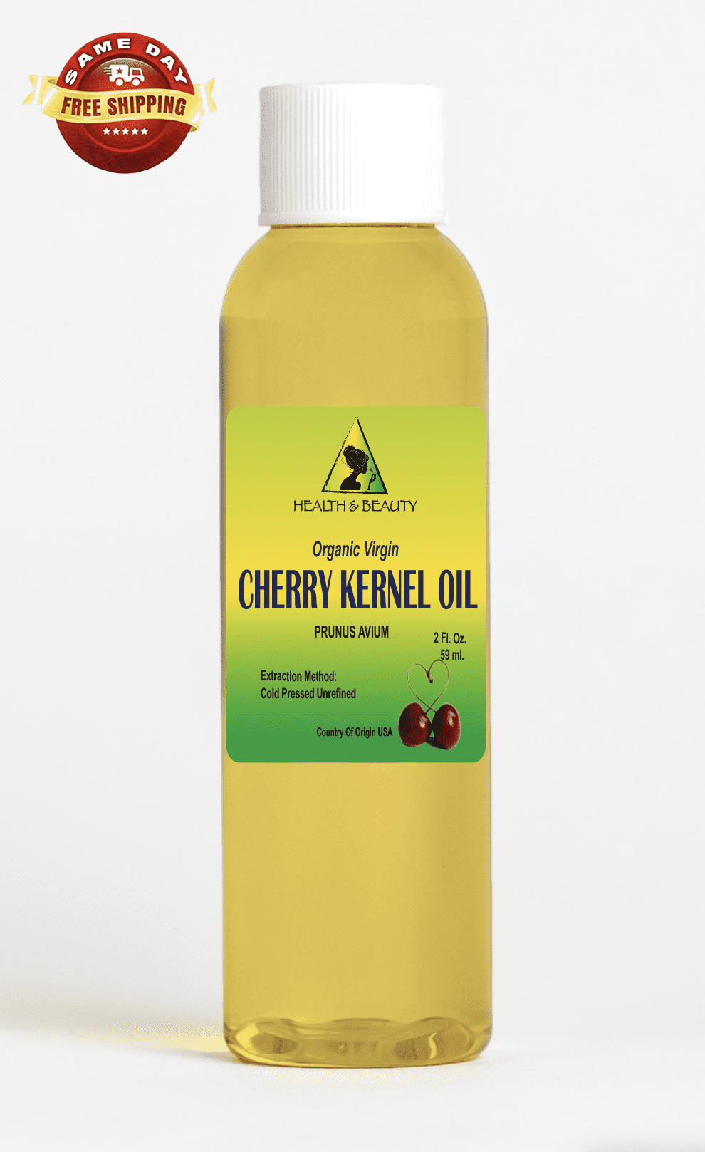 Cherry Kernel Oil Unrefined Virgin Organic Carrier Cold Pressed Premium ...