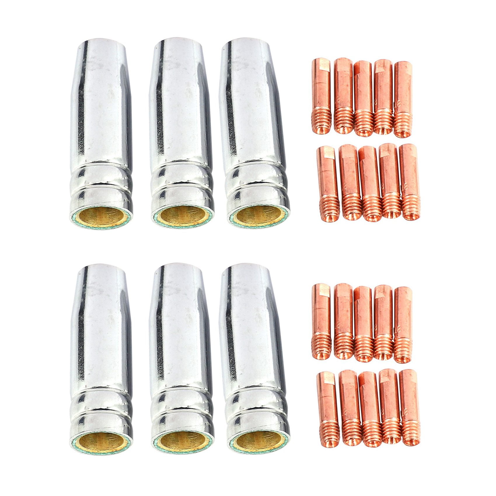 26Pcs CO2 Mig Welding Torch Aircooled MB 15AK Contact Tip Holder Gas ...