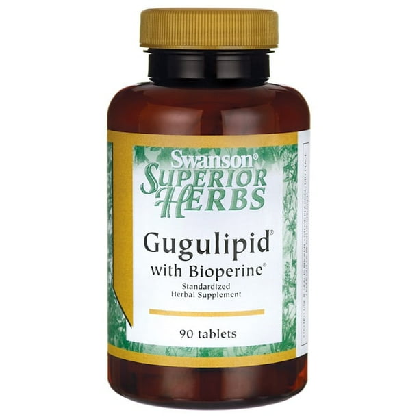 Swanson Gugulipid with Bioperine (Standardized) 90 Tablets - Walmart ...