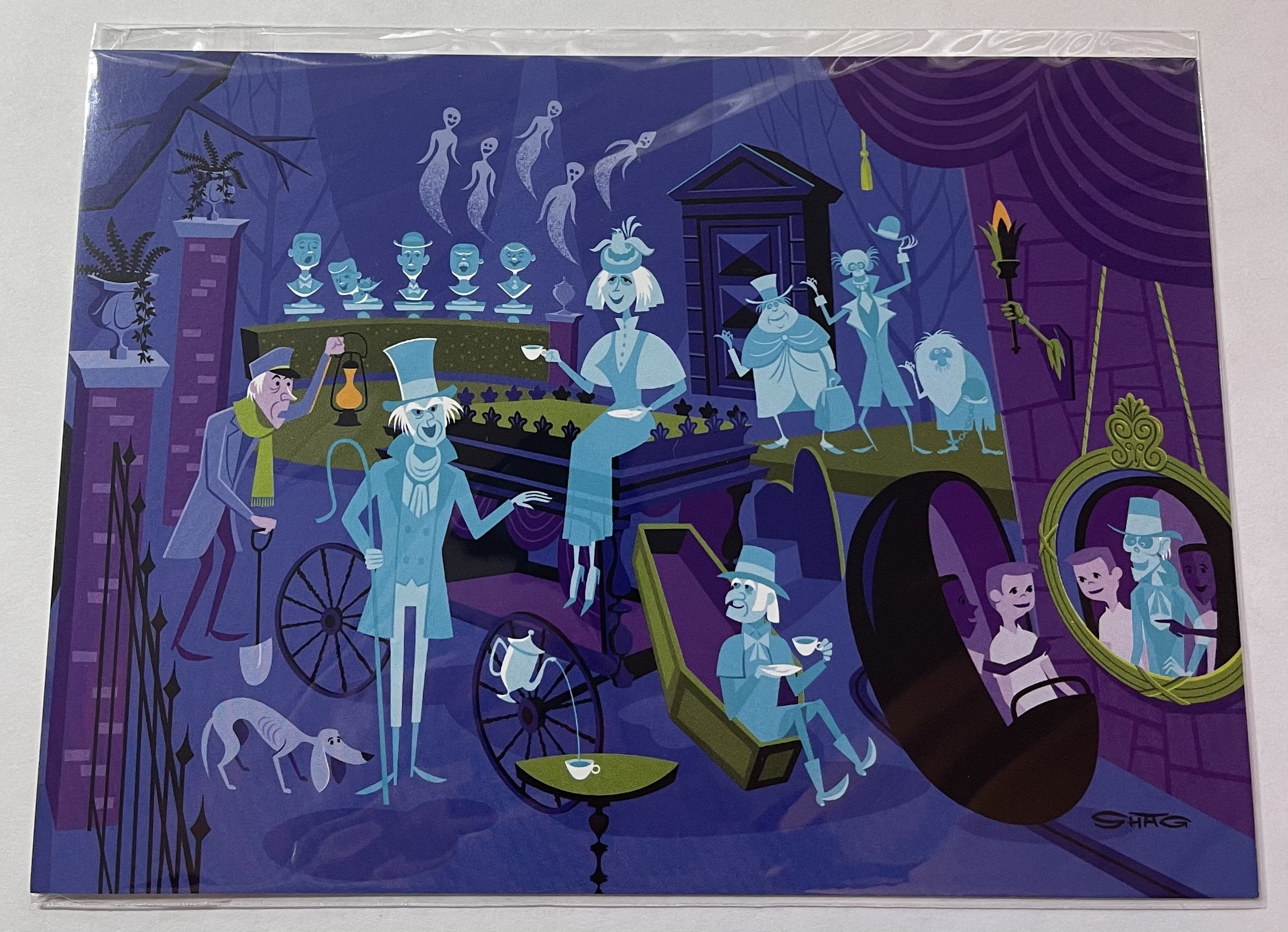 Disney Artist 31 Ghosts by SHAG Postcard Wonderground Gallery New ...