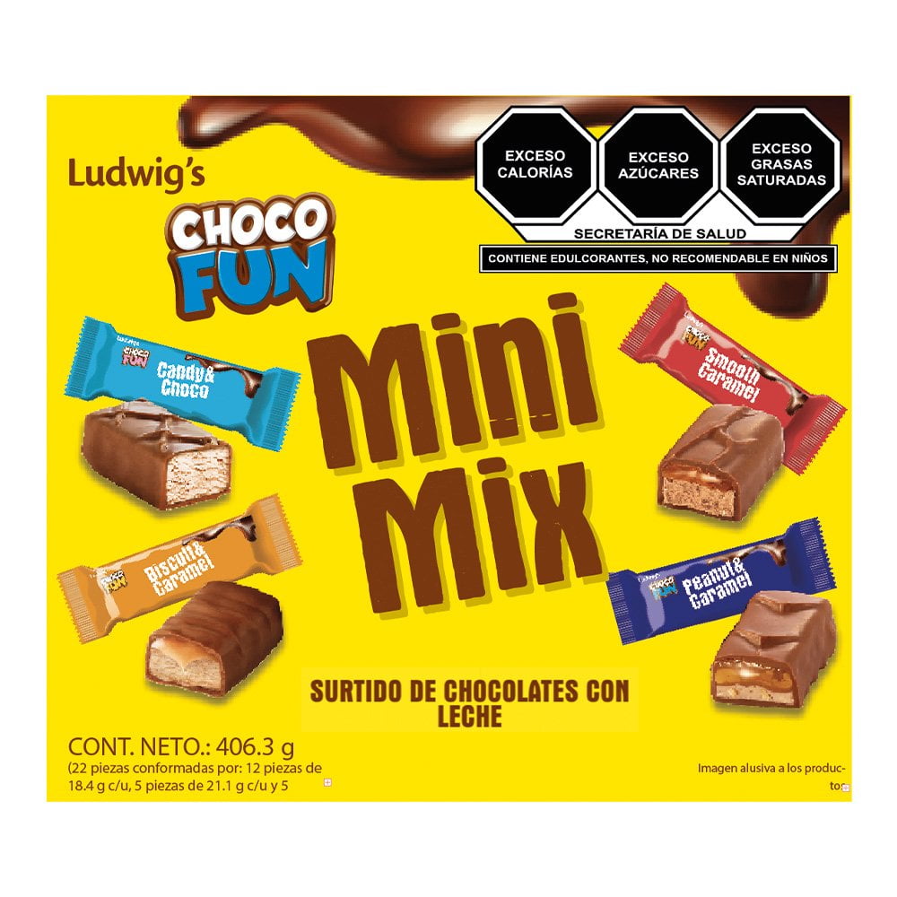 Chocolate Ludwig Choco fun Mini mix 406g | Walmart en línea