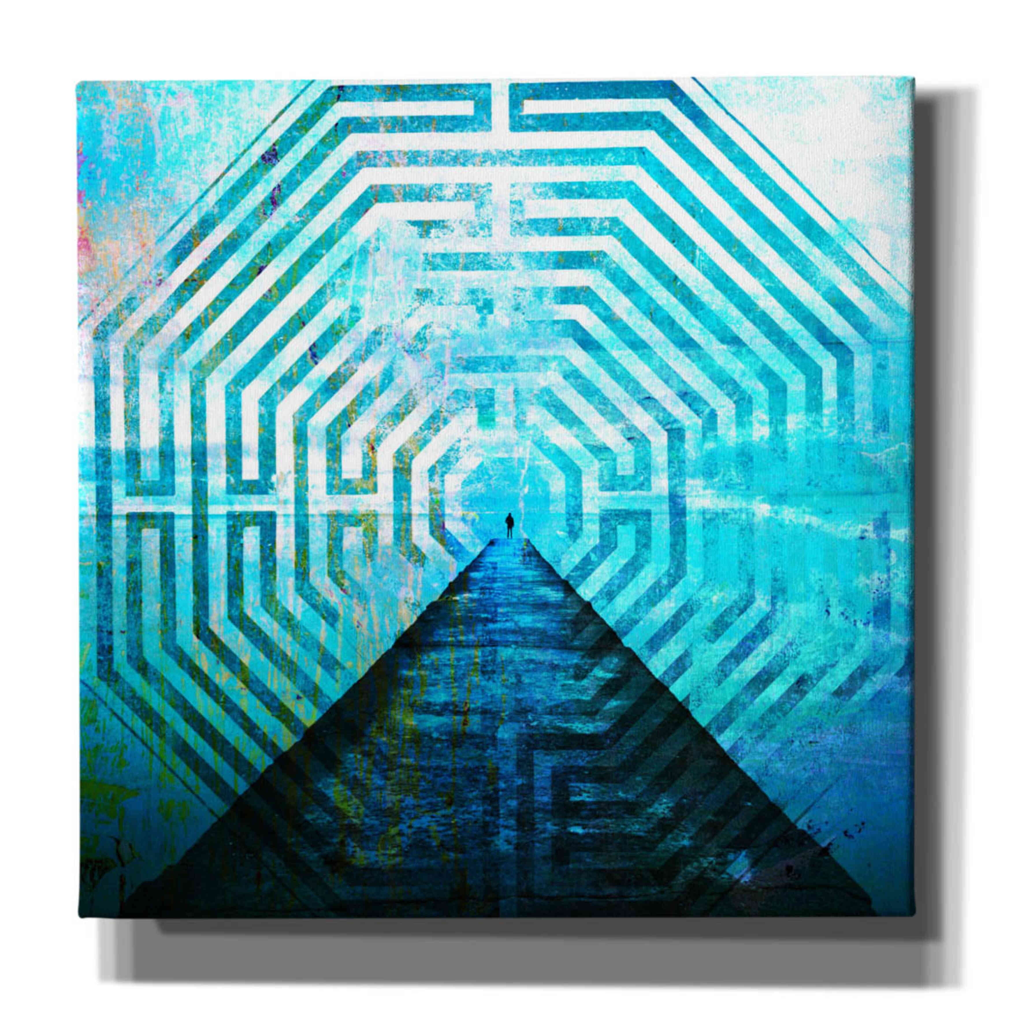 Epic Graffiti 'Labyrinth' by Elena Ray, Canvas Wall Art, 37"x37 ...