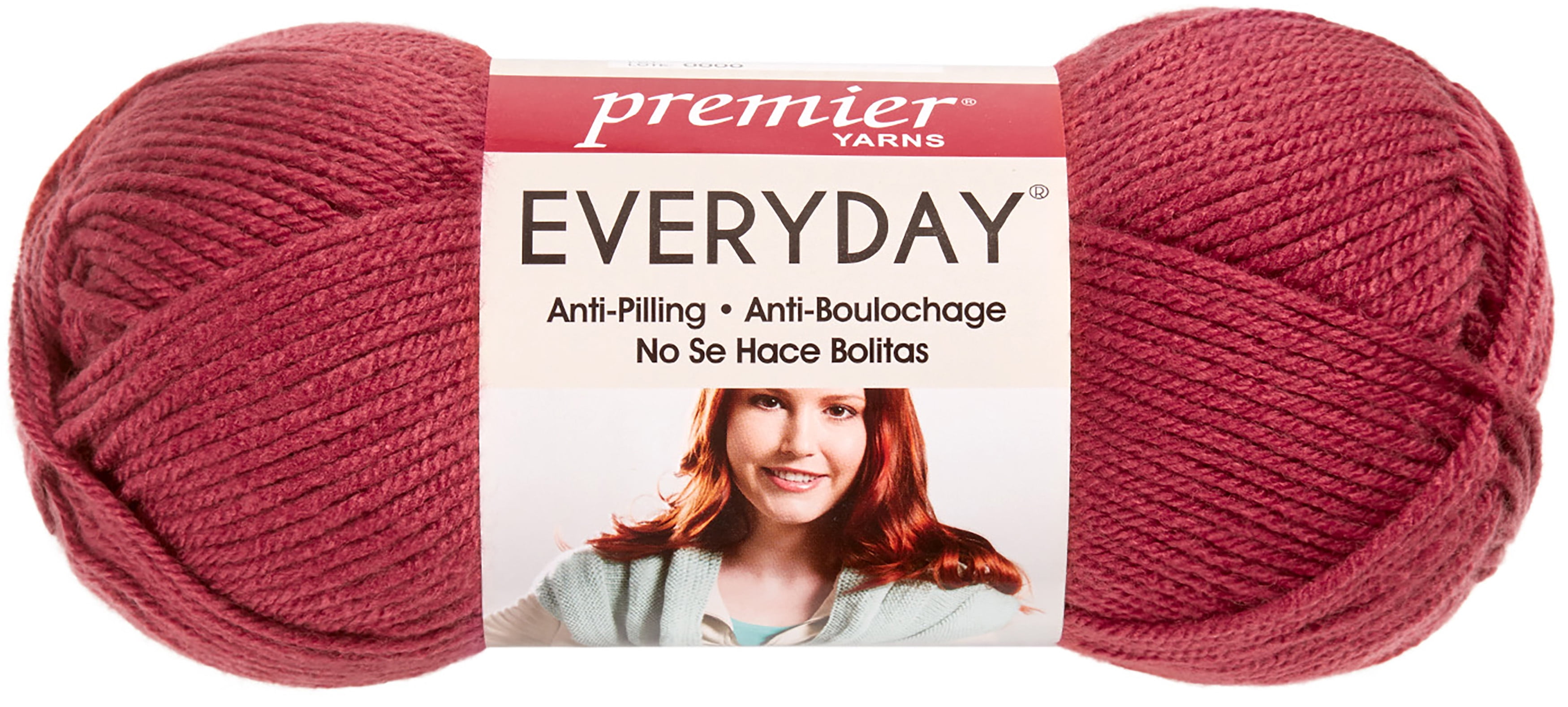 Deborah Norville Collection Everyday Solid Yarn-Scarlet - Walmart.com
