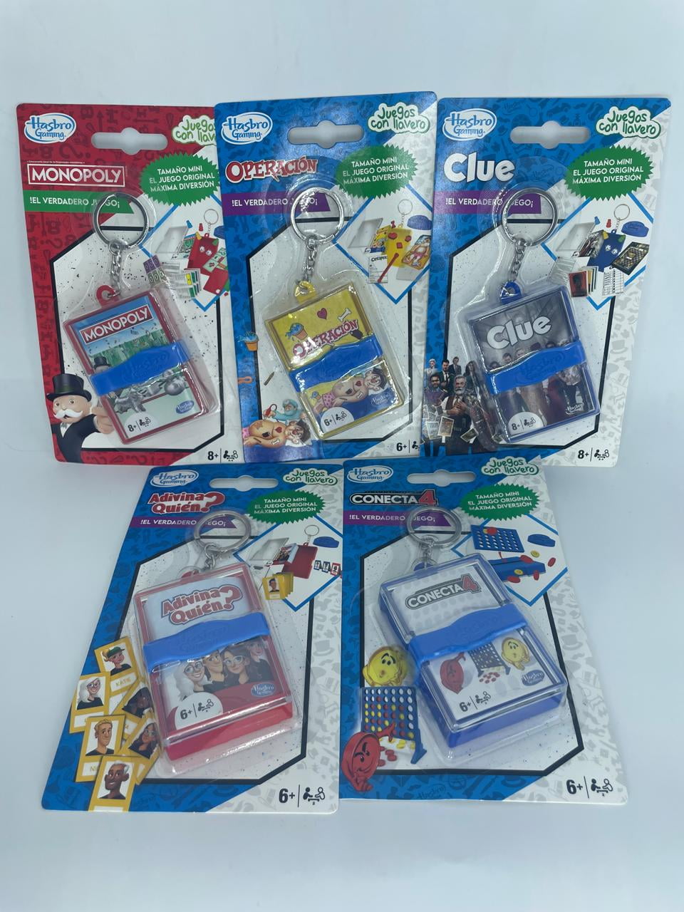 Kit de 5 Mini Juegos de Mesa Hasbro Tipo Llavero | Walmart en línea