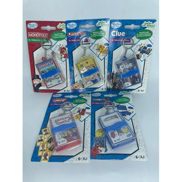 Kit de 5 Mini Juegos de Mesa Hasbro Tipo Llavero | Walmart en línea