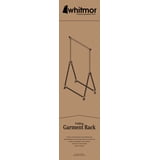 Whitmor Foldable Metal Garment Rack, Rolling, Silver - Walmart.com