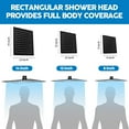 Shower Head,8”Rain Head with Handheld Spray Combo and Adjustable ...