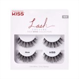 KISS Lash Couture Faux Mink False Eyelashes, ‘Muse’ Double Pack, 2 Pair ...