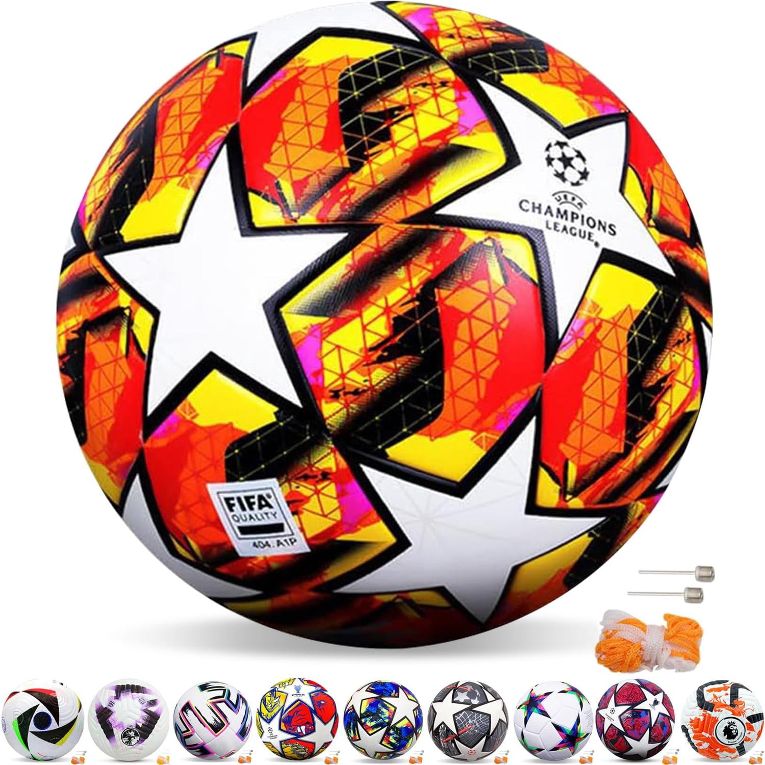QMCZLA Balón de fútbol de Entrenamiento Juvenil,tamaño Normal de ...