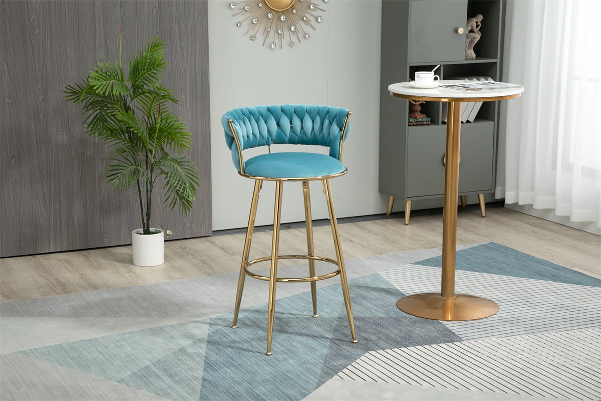 Modern Accent Bar Chairs,Upholstered Kitchen Island Stools,Counter ...
