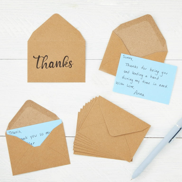 Kraft Gift Card Envelopes
