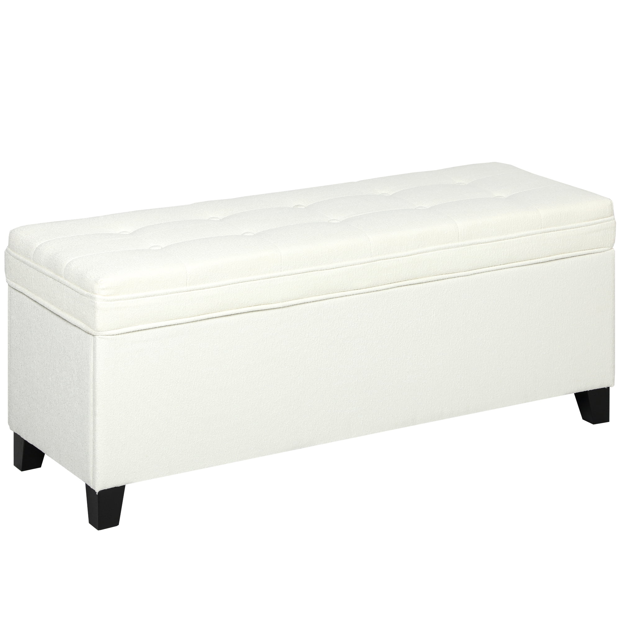 Click here for Homcom Storage Ottoman Bench  47 Inches Linen Stor... prices