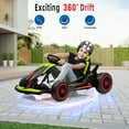 24V Go Kart for Kids 6-12 Year Old,Child Electric Drift Go-Kart with ...