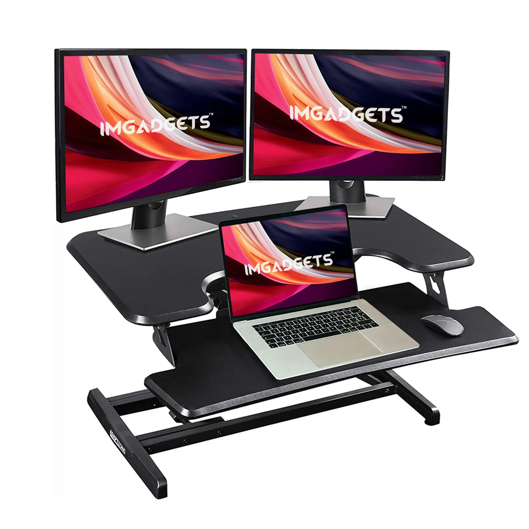 Click here for Imgadgets Adjustable Sit-Stand Desk Riser 33 Wide... prices