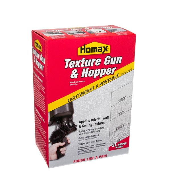 Homax Pneumatic Texture Gun and Hopper, 3L - Texturing Tool ...