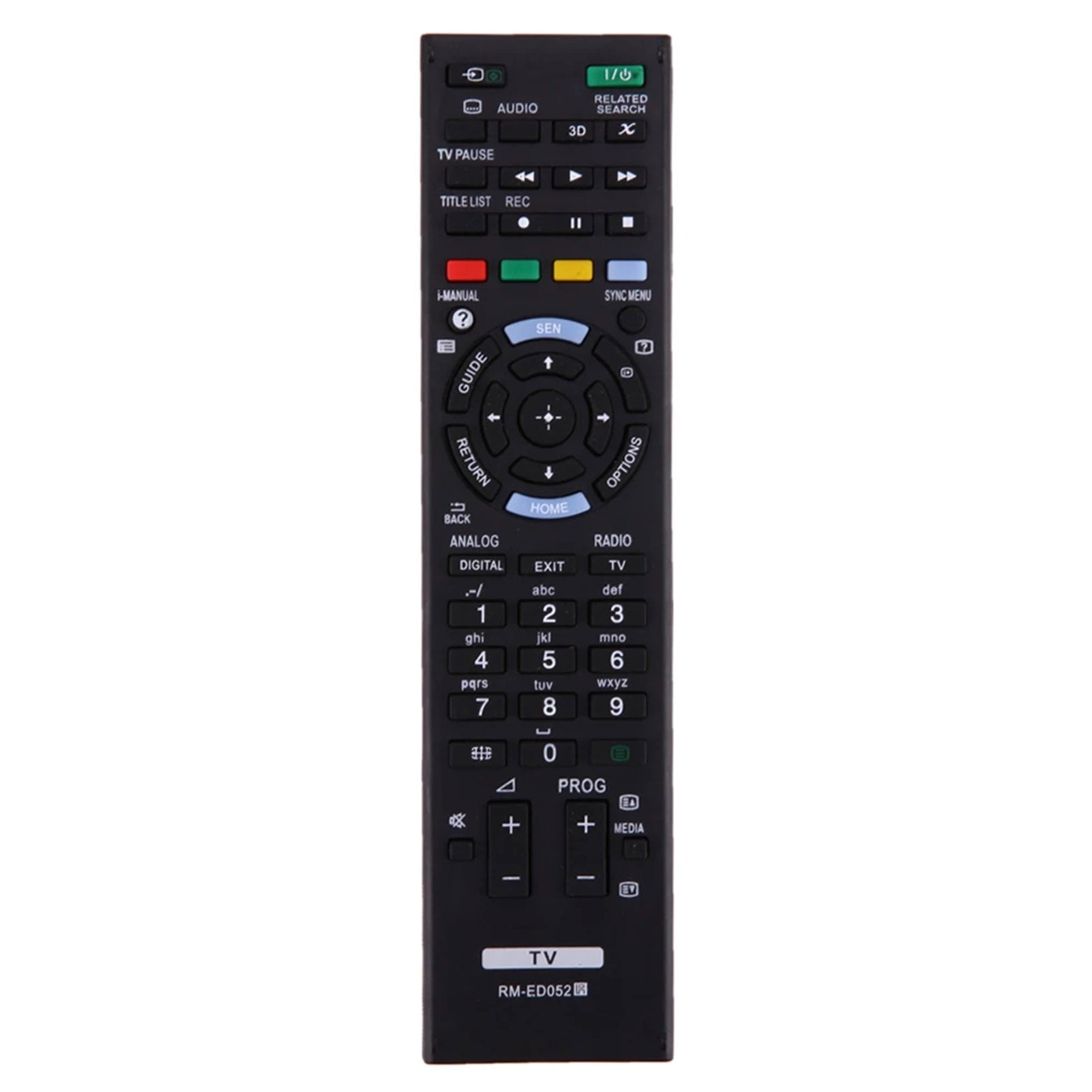 Tv Remote Rm-ed052 Practical Remote Control English Version Plastic ...