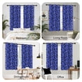 Blue and Blue Leopard Print Blackout Curtains,Triple Weaved Fabric ...