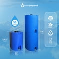 WaterPrepared 55 Gal Stackable Design Utility Water Tank, Blue (2 Pack ...